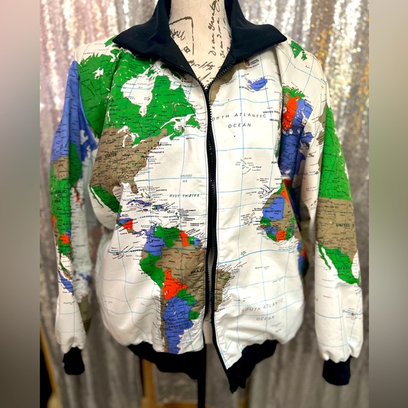 Kuckenbecker | Jackets & Coats | Vintage Kuckenbecker Koats World Map ...